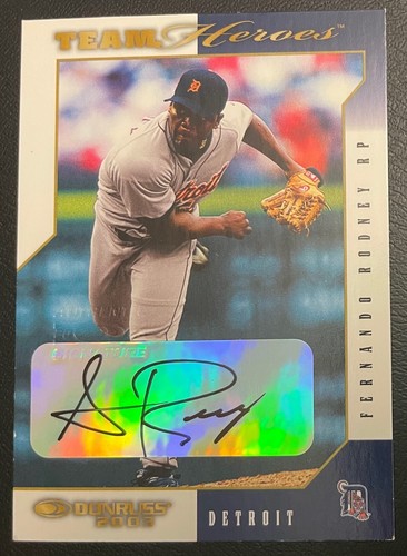 2002 Donruss Detroit Tigers Fernando Rodney 188 AUTOGRAPH | eBay