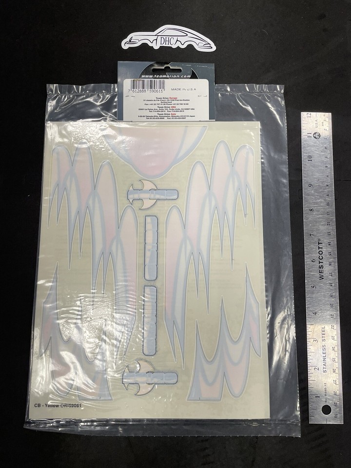 Team Orion Vintage RC internal decal sheet # 59061 CB gold | eBay