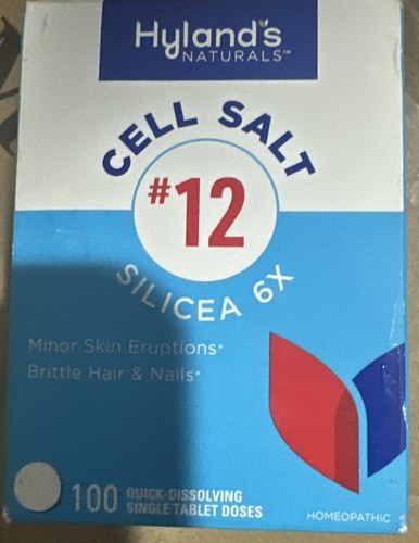 Cell Salt #12, Silicea 6X, 100 Quick-Dissolving Single Tablet | eBay