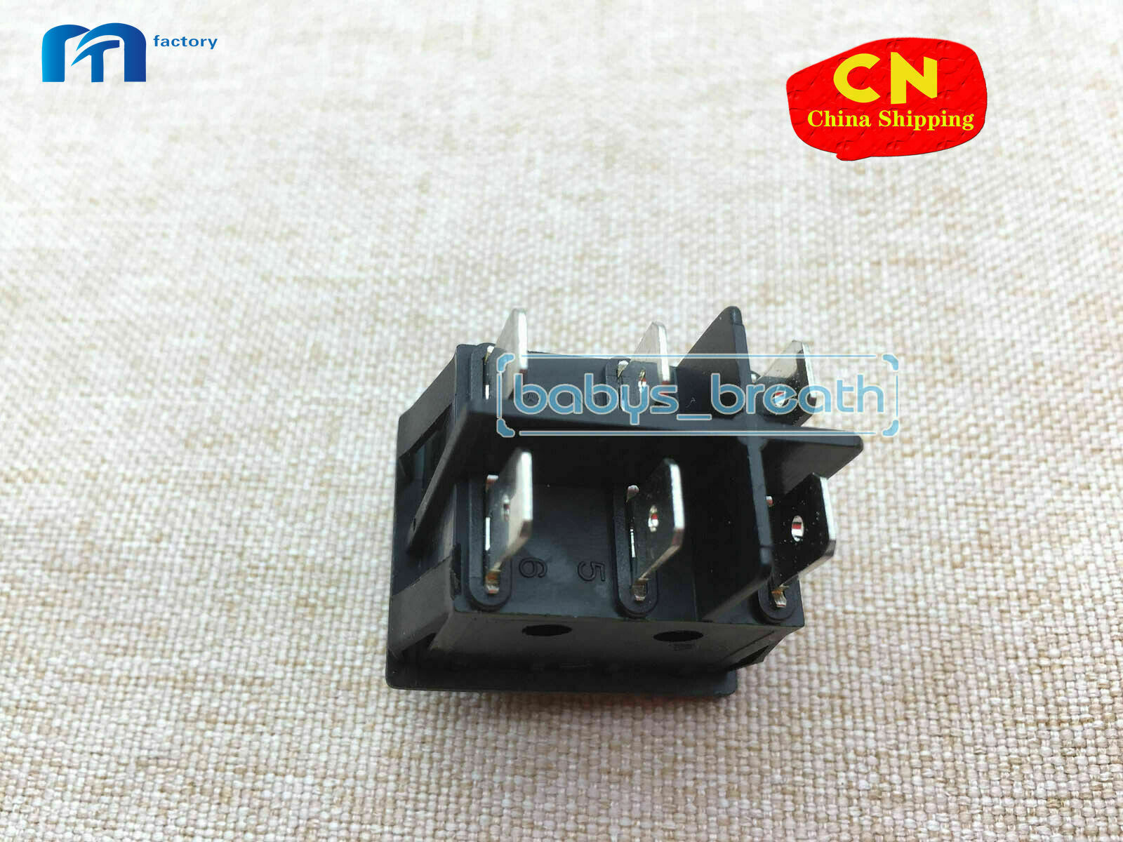 6 Pin Canal R Series Rocker Switch Green Double Pole 20A 16A 125V 250V ...