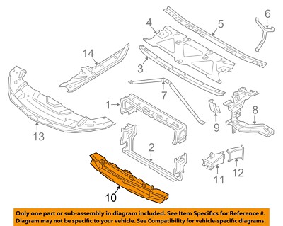 BMW OEM 16-19 740e xDrive Radiator Support-Center Duct 51137497215 | eBay