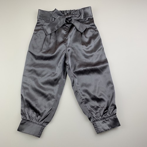 Girls size 2, Stix n Stones, dark grey satin feel lightweight pants ...