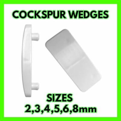 20 x Cockspur Handle Wedges Strikers UPVC Window Strike Plates (2,3,4,5 ...