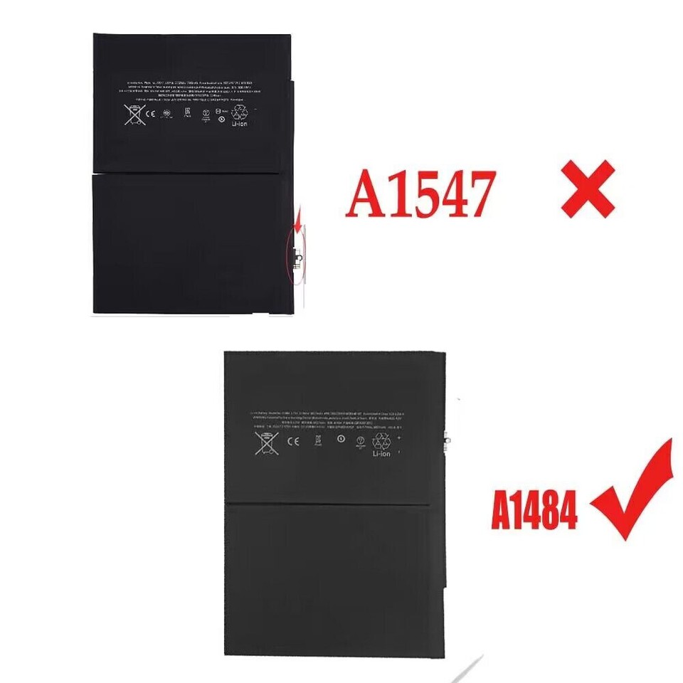 Replace Battery For iPad 5/6/7/8 Air 1 A1474 A1475 A1484 020-8330-A 020 ...