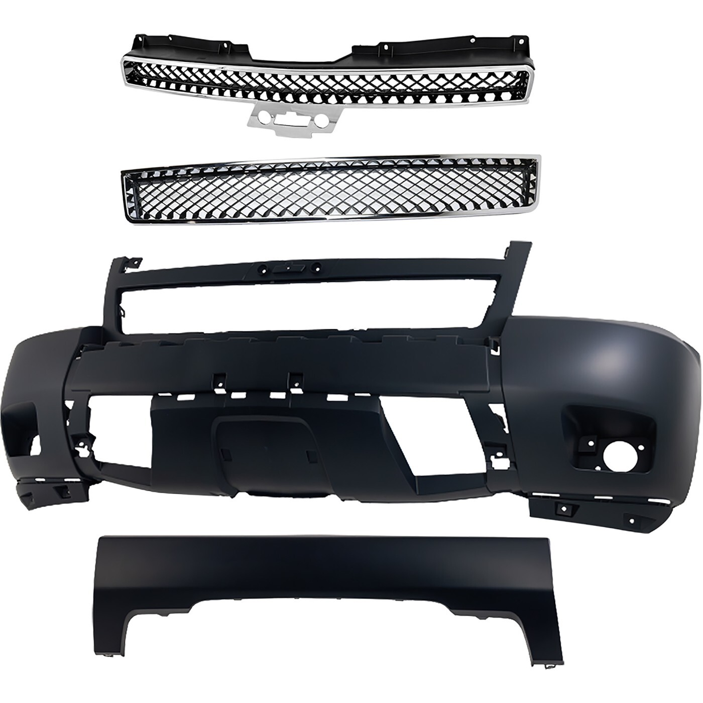 22858370, 25830185, 15835084, 22830013 New Set of 4 Bumper Covers ...