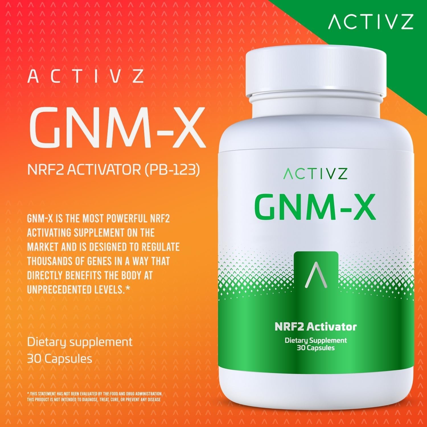 ACTIVZ GNM-X - Nrf2 Activator for Genetic Cellular Defense and Well-Being 30 Cap | eBay
