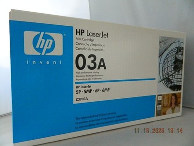 HP LaserJet 03A C3903A Genuine Black Toner Print Cartridge 5P 5MP 6P ...