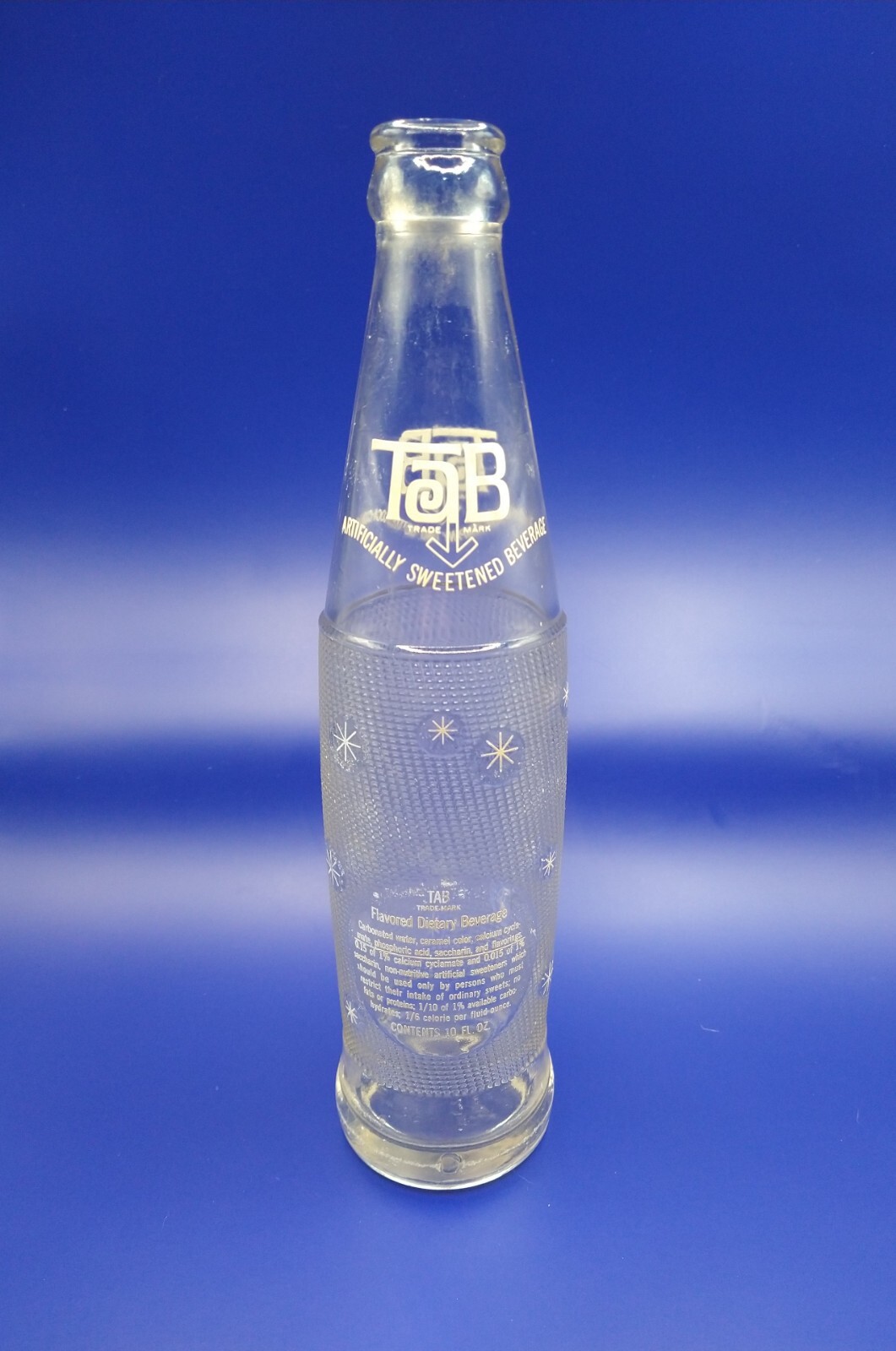 Vintage Glass Bottle Tab Clear Embossed Product Of Coca Cola 10oz Star ...