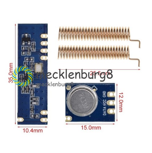 433MHz 100 Meters ASK Module Kit RF STX882 Transmitter&SRX882 Receiver ...