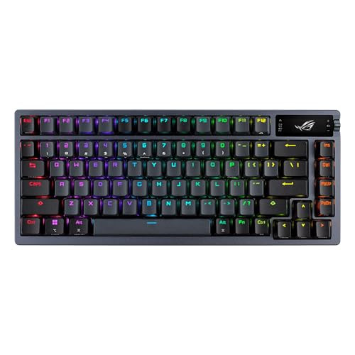 [New] ASUS ROG Azoth 75% Wireless DIY Custom Gaming Keyboard OLED ...