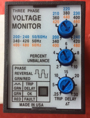 SSAC PLMU11 Three Phase Voltage Monitor (200-480VAC) | eBay Australia