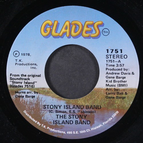 STONY ISLAND BAND: stony island band / peace of mind GLADES 7" Single ...