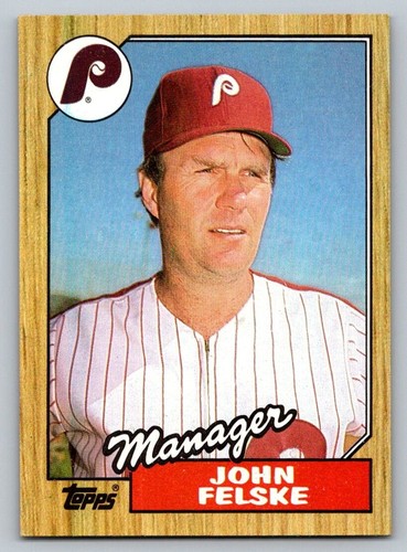 1987 Topps #443 John Felske - Philadelphia Phillies | eBay