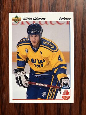 1991-92 Niklas Lidstrom Upper Deck Rookie Card #26 Sweden | eBay