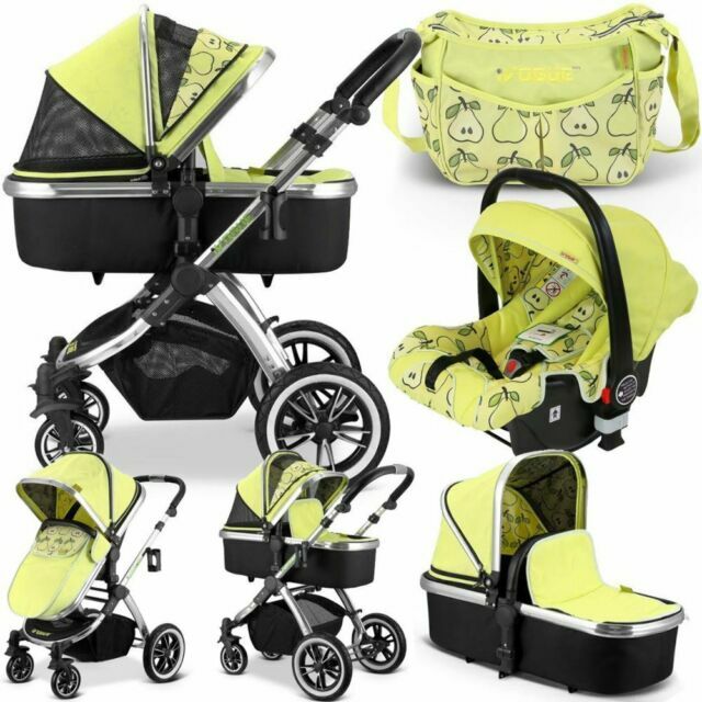 Ivogue Pear Luxury 3 in 1 Pram Stroller Travel System for sale online ...