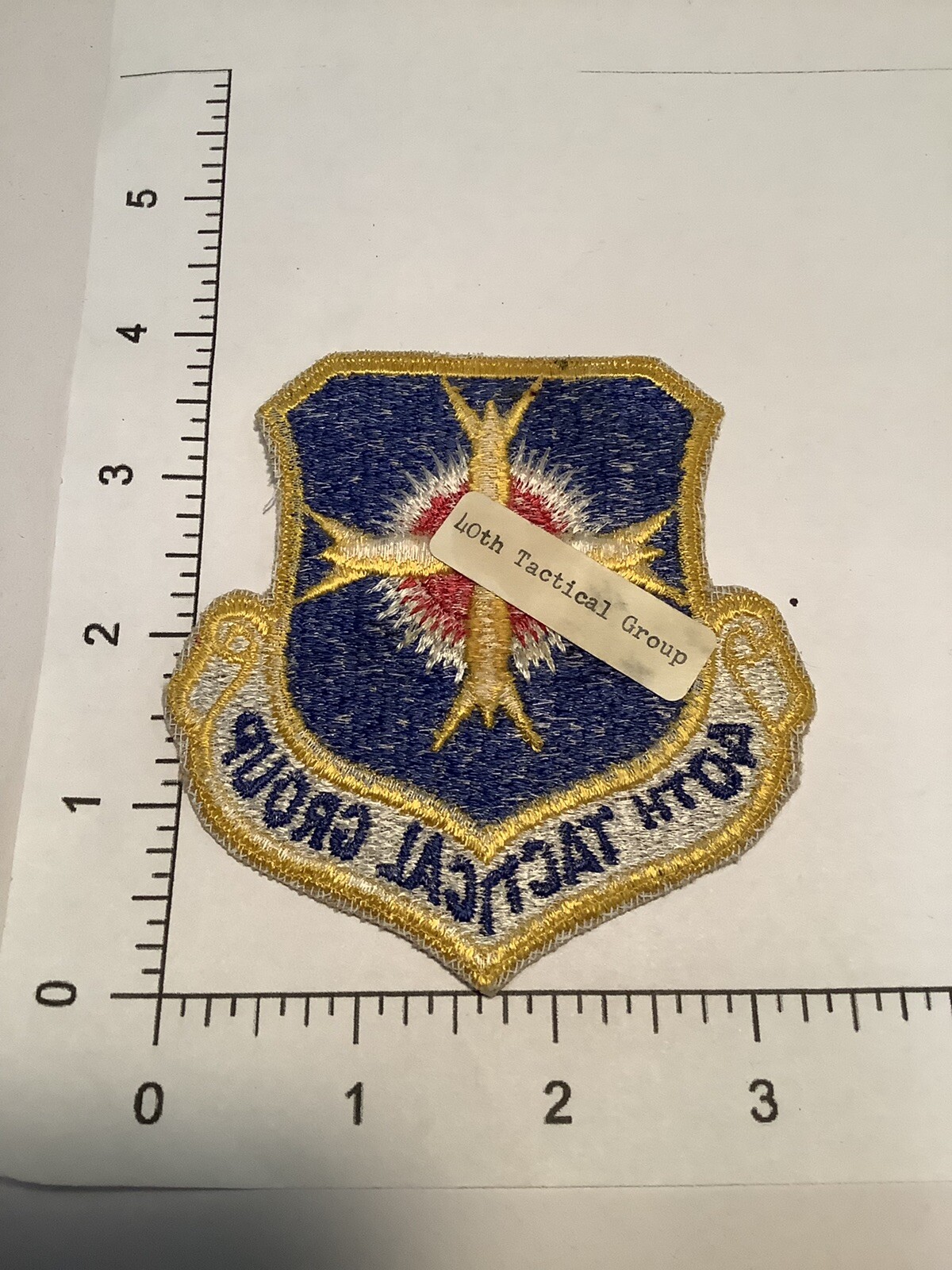 VINTAGE U.S.A.F. 40TH TACTICAL GROUP SQUADRON PATCH | eBay