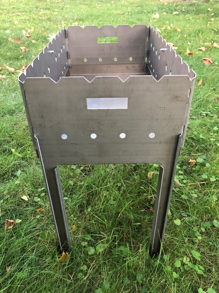 Portable mangal brazier 10 skewers steel 2.5 mm grill BBQ case for free ...