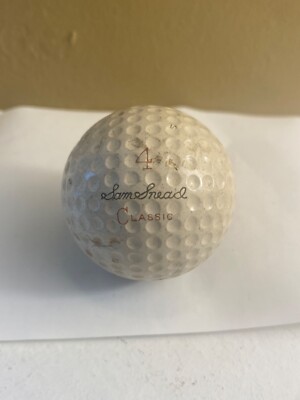 Sam Snead Classic Wilson #4 Vintage Golf Ball | eBay
