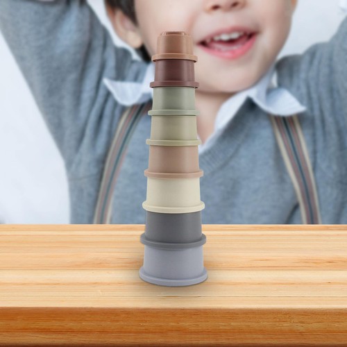 8x Baby Stacking Cups Toy Stacking and Nesting Toy Set for | eBay