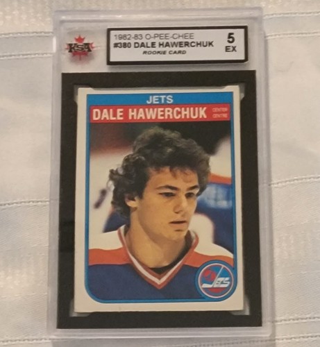 1982 O-PEE-CHEE HOCKEY DALE HAWERCHUK #380 JETS ROOKIE CARD NHL (KSA 5 ...
