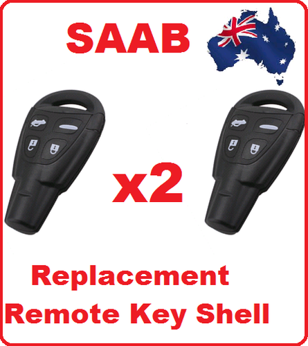 2 x 4 button smart Saab remote key shell case for SAAB 9-3 9-5 93 95 fob cover | eBay Australia