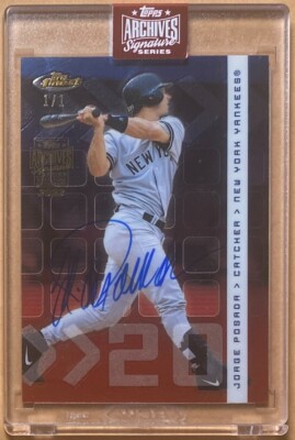 2023 Topps Archives Signature Jorge Posada 2002 Finest #25 Buyback Auto ...
