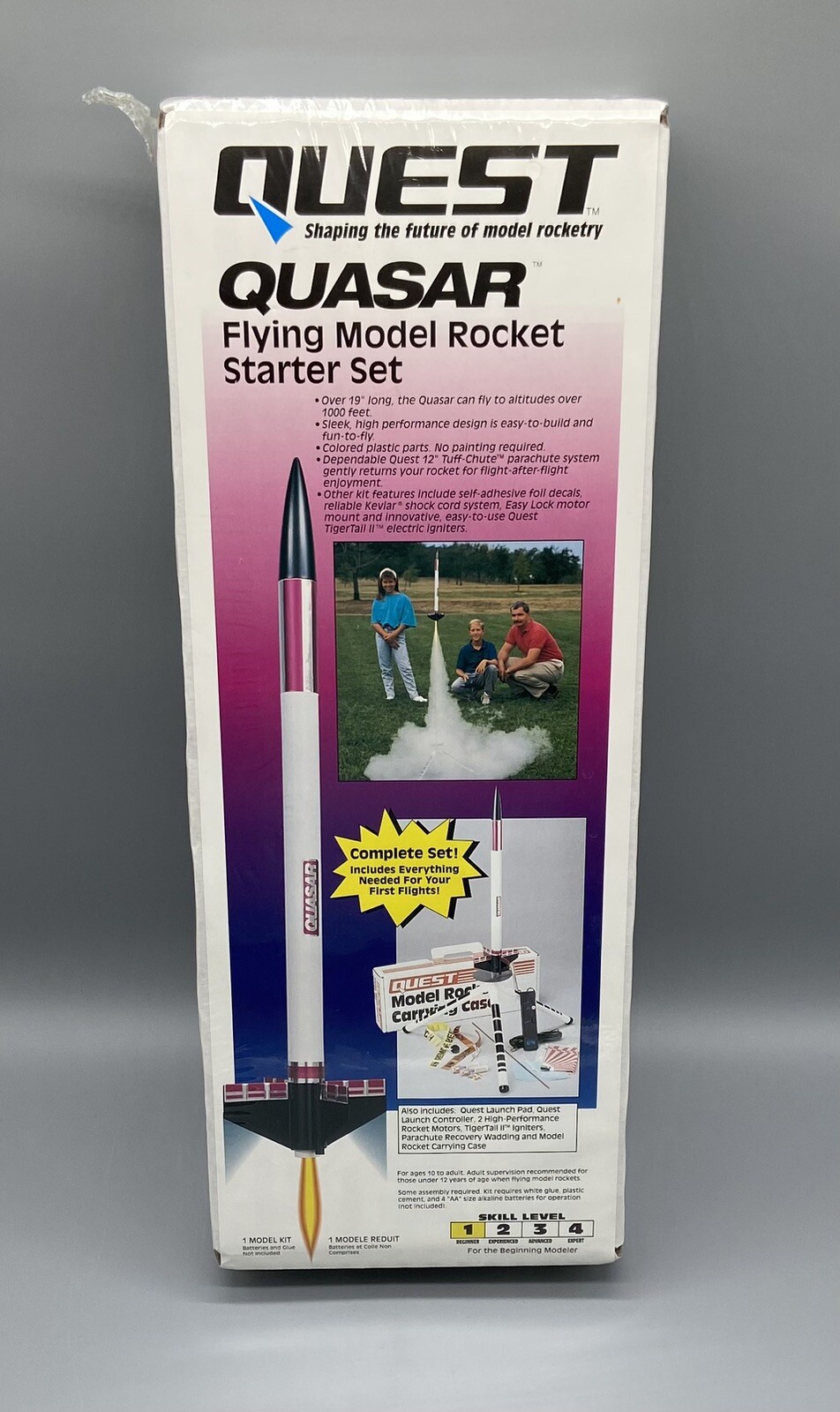Vintage Quest Quasar Model Rocket Kit, Futuristic High Performance ...