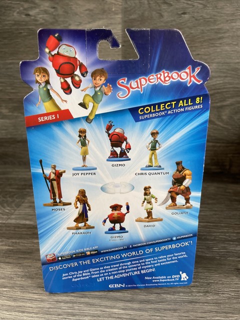 Superbook Series 1 Action Figure Moses & Pharaoh CBN Bible Adventure ...