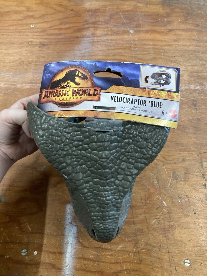 Jurassic World Velociraptor Blue Dinosaur Mask 887961735642| eBay