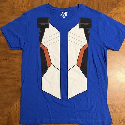 MF Presents Overwatch Tracer Costume Graphic T-Shirt Men’s XL Blue ...