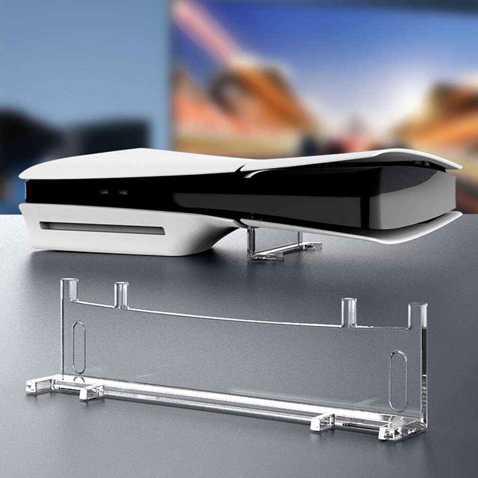 For PS5 Slim Horizontal Console Stand Reusable for PS5 Slim Disc ...