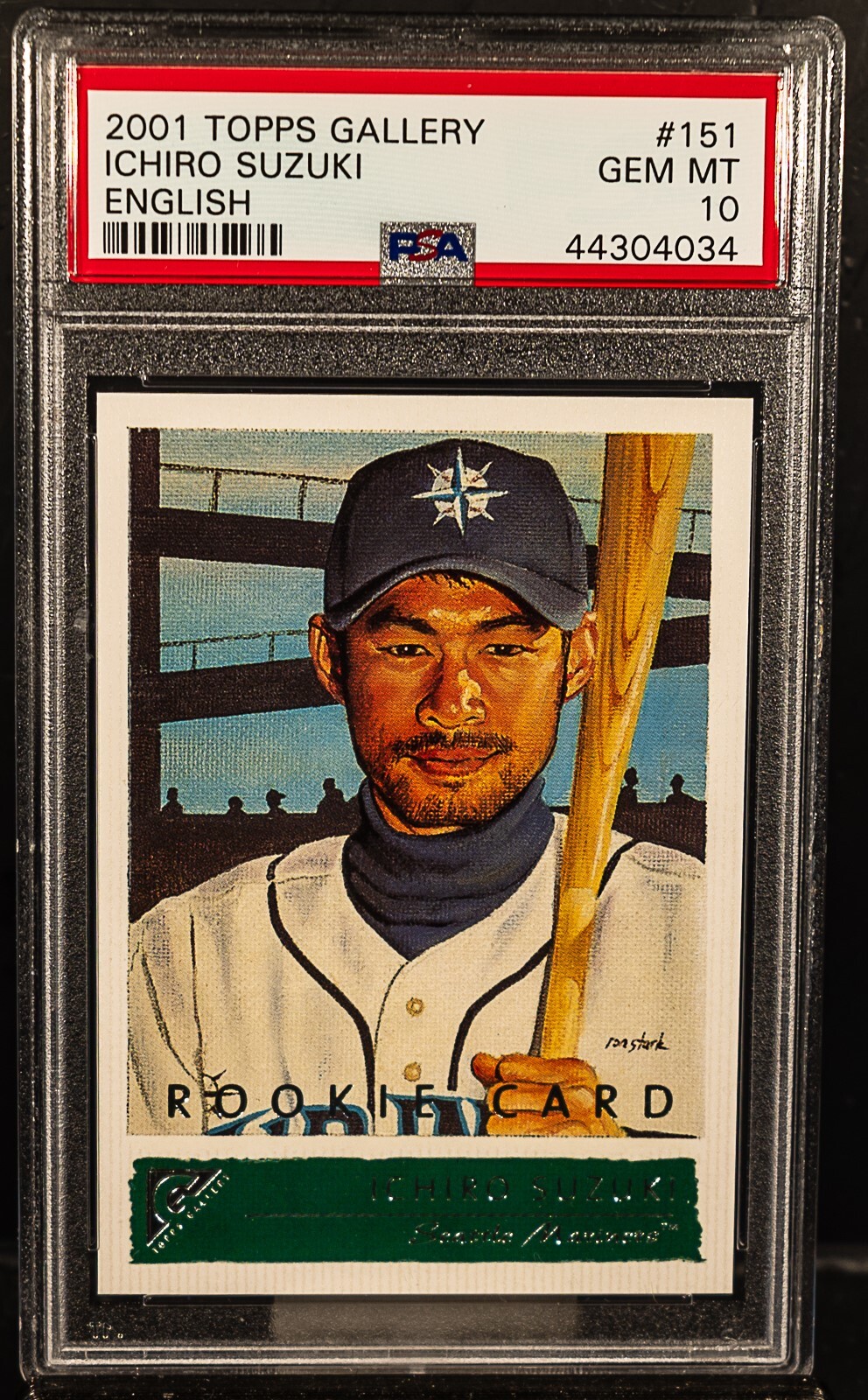 44304034 ICHIRO SUZUKI 2001 Topps Gallery 151 English RC Rookie PSA 10 ...