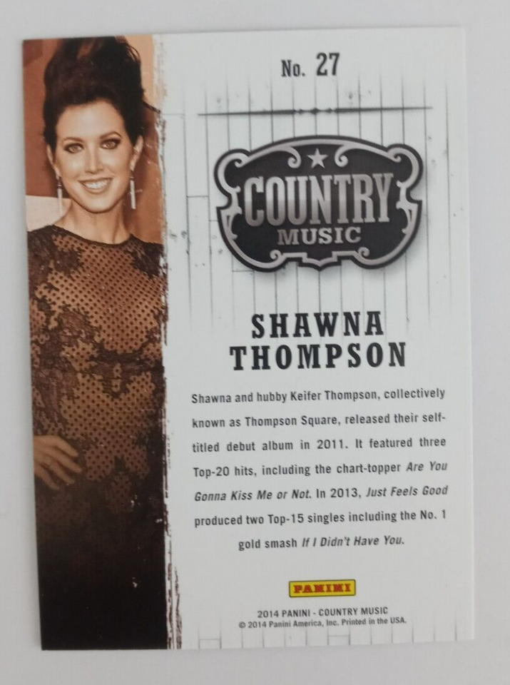 2014 Panini Country Music Card Green Shawna Thompson #27 | eBay