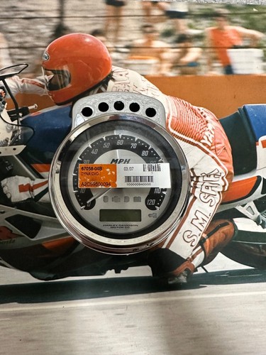 Harley-Davidson Dyna CVO 4" Aluminum MPH Speedo Gauge Speedometer 67058 ...