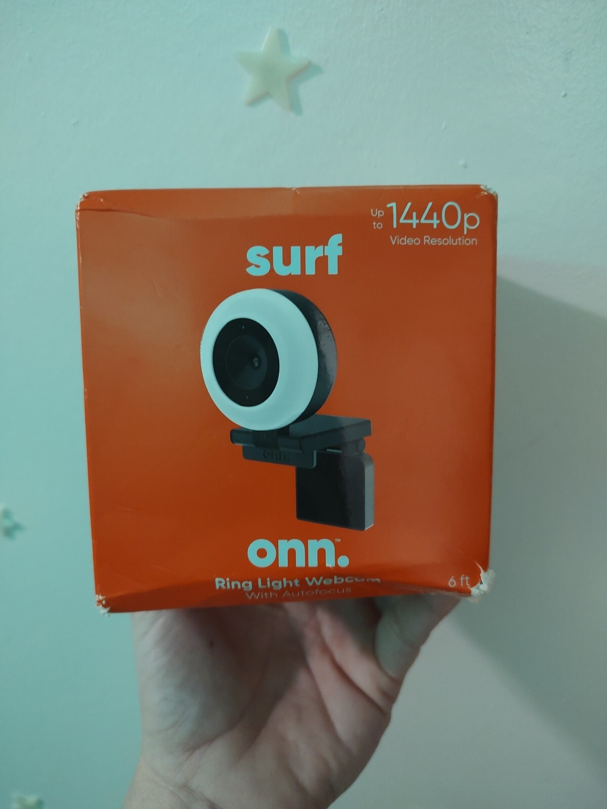 onn. Webcam with Ring Light-3 LED levels, Autofocus, Up to 1440p ...