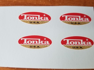 MIGHTY TONKA OVAL LOGO DECAL 1970-1973 vinyl peel and stick decals, | eBay
