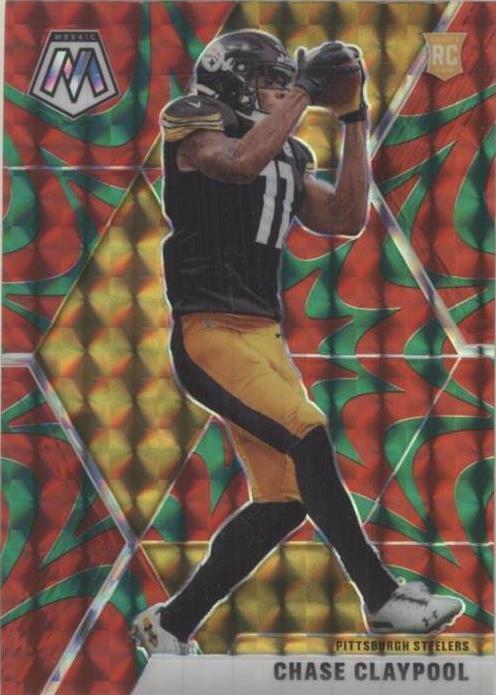 2020 Panini Mosaic - Rookies Chase Claypool #220 Reactive Green Mosaic ...