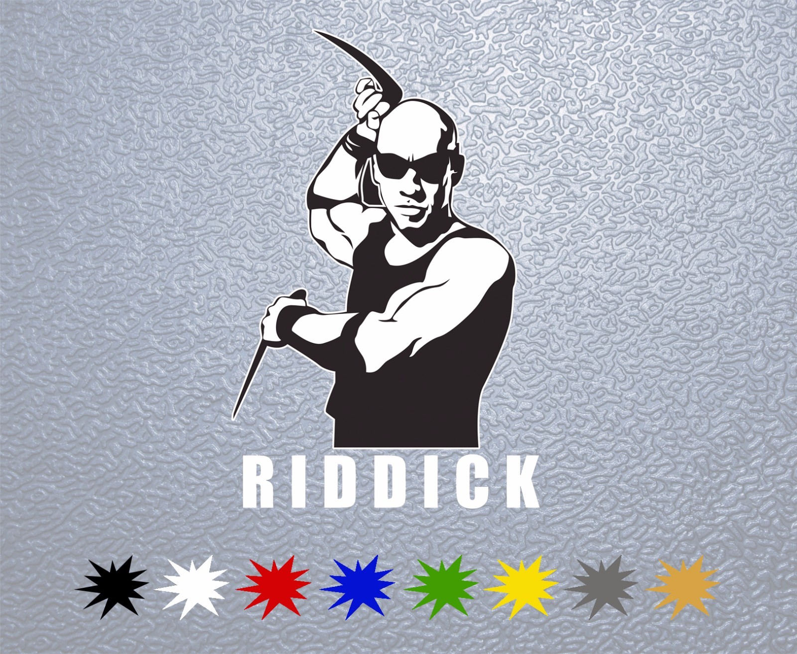 Riddick,Vin Diesel STICKER PEGATINA DECAL VINYL AUTOCOLLANT AUFKLEBER ...