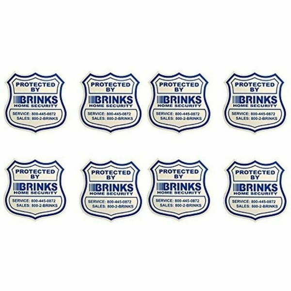 Brink's 8 Home Security Stickers Window/Door Decals for sale online | eBay