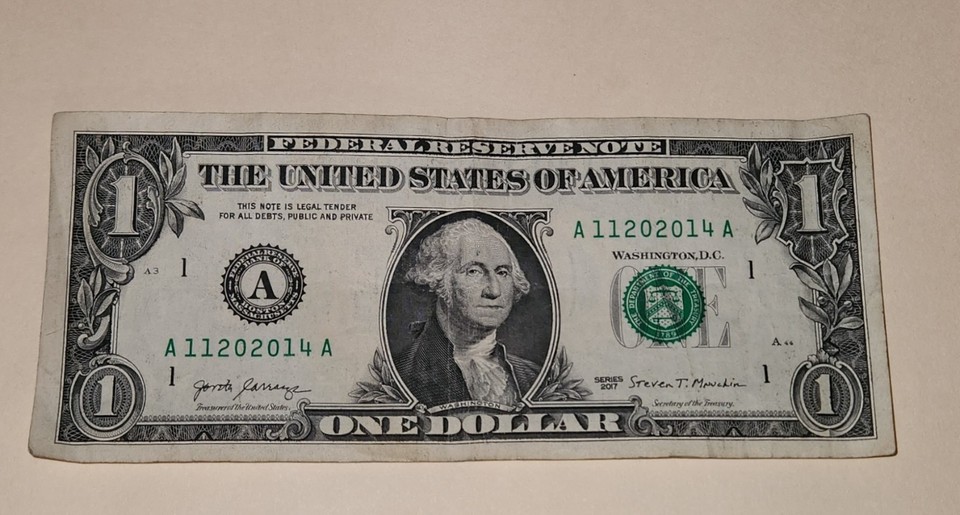 $1 Bill Birthday Note / Anniversary Note November 20th 2014 Fancy ...