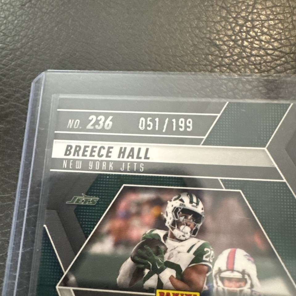 2025 Mosaic Football Breece Hall Orange Mosaic Prizm /199 Jets | eBay