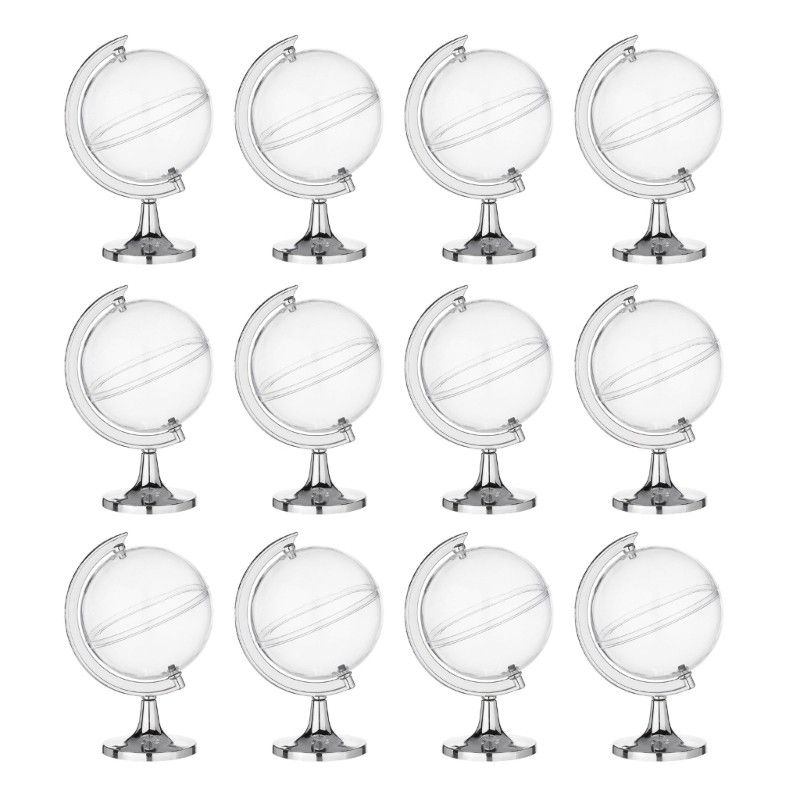 Pack Of 12 Decorative Miniature Globe Candy Storage Boxes For Home And ...