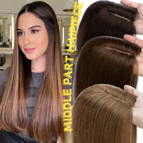 Clip In Real Remy Human Hair Topper Bangs For Women Hairpiece Cover ...