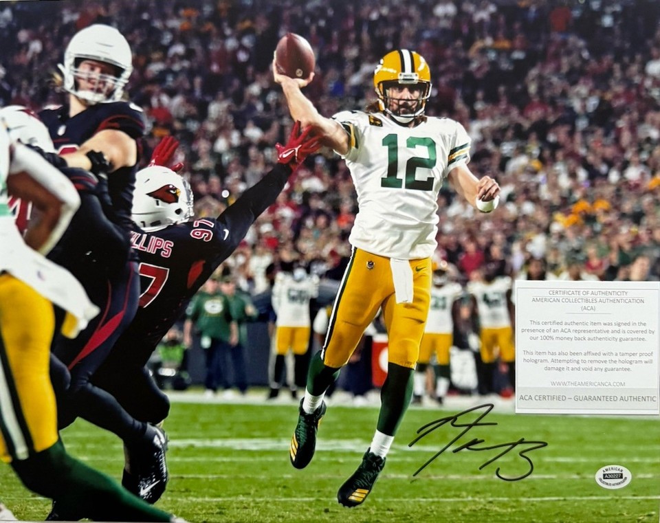 Aaron Charles Rodgers Green Bay Packers Signed Autographed 11x14 Photo ...