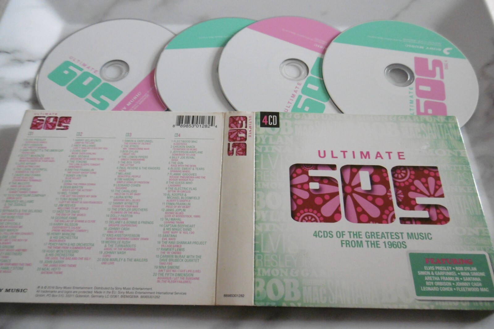 ULTIMATE 60s 4 CD GREATEST MUSIC FROM THE 1960s 80 TRK PRESLEY DYLAN ...