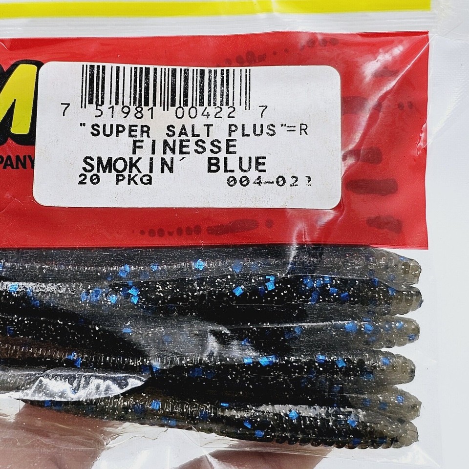 Zoom 4.5" Finesse Worm 20 Count Pack Super Salt Plus You Pick Color ...