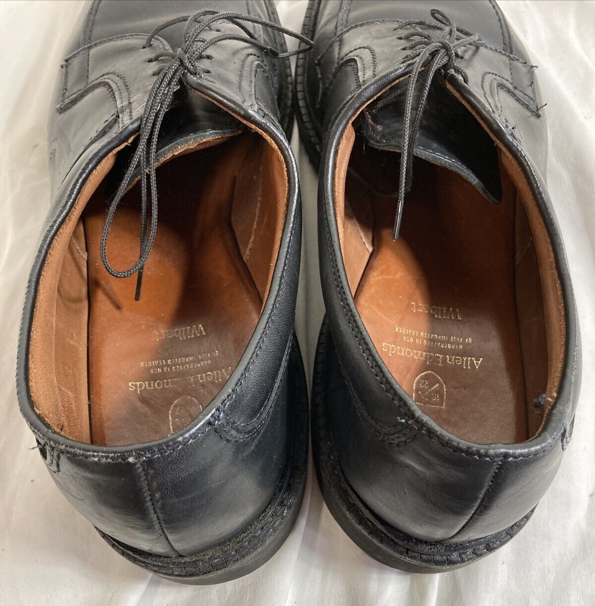 Allen Edmonds "Wilbert" Men's Casual Leather Blucher Oxford 13AAA Black ...