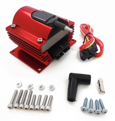 Ignition Coil 50,000 Volts E-Core External Power Coil 12V Street Racing ...