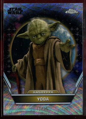 2024 TOPPS STAR WARS HYPERSPACE YODA GALACTIC HYPERLANE REFRACTOR #13/ ...