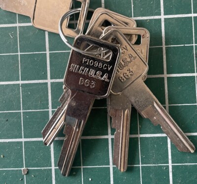 6 Gm B63 C Keyway Key Blanks Lock Locksmith Classic Car Key P1098cv ...